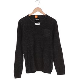 BOSS Orange Herren Pullover, schwarz, Gr. 52