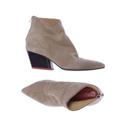 aeyde Damen Stiefelette, beige, Gr. 36