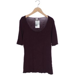 hessnatur Damen T-Shirt, bordeaux, Gr. 38