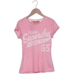 Superdry Damen T-Shirt, pink, Gr. 34