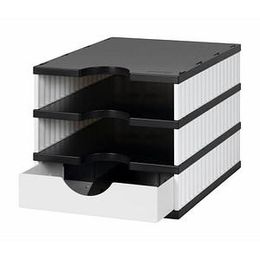 Styro Schubladenbox uno weiß 268-0103.0905S, DIN A4 mit 1 Schublade