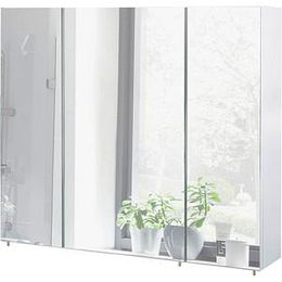 MÖBELPARTNER MÖBELPARTNER Spiegelschrank Basic 134108 weiß glanz 90,0 x 16,0 x 70,7 cm