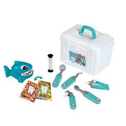 klein Spielzeug-Arztkoffer Zahnarztkoffer mit Haifisch 4326 mehrfarbig