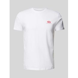 Alpha Industries T-Shirt mit Label-Print