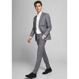 Jack & Jones Anzug JACK & JONES "JPRFRANCO SUIT NOOS" Gr. 56, N-Gr, grau (light grey melange) Herren Anzüge Bestseller