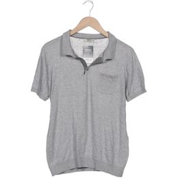 Mango Man Herren Poloshirt, grau, Gr. 52