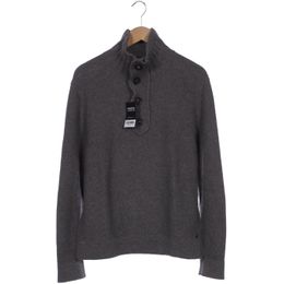 BOSS Orange Herren Pullover, grau, Gr. 52