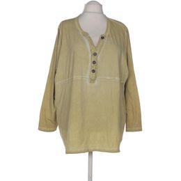 Ulla Popken Damen Langarmshirt, gelb, Gr. 54