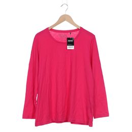 Ulla Popken Damen Langarmshirt, pink, Gr. 46