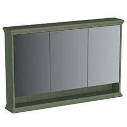 Vitra Valarte LED-Spiegelschrank 65807 118x17x76cm, 3 Spiegeltüren, Korpus Vintage grün, lackiert