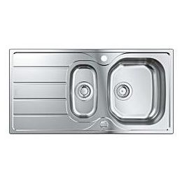 Grohe Einbauspüle 31564SD1 96,5x50cm, 1,5 Becken, aufliegend, Edelstahl