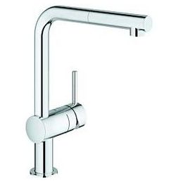 Grohe Minta Küchenarmatur 31397000 chrom, Niederdruck, herausziehbarer Auslauf