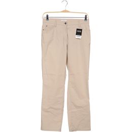 Brax Damen Stoffhose, beige, Gr. 32