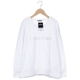 Calvin Klein Jeans Damen Sweatshirt, weiß, Gr. 42