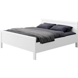 Einzelbett Priess "Arnsberg", weiß (lichtweiß), B:188cm L:208cm, Betten, Kinder-Einzelbett Jugendbett Bettgestell, Komfortliegehöhe