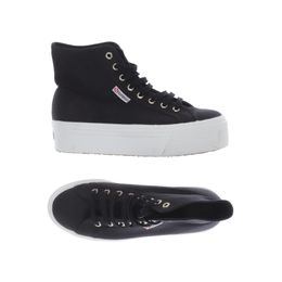 Superga Damen Sneakers, schwarz, Gr. 38