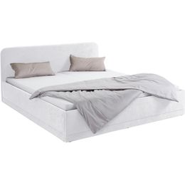 Polsterbett, weiß, B:190cm L:210cm, Bezug Bett: wahlweise Microfaser (100% Polyester), Strukturstoff (77% Polyester, 23% Viskose) oder Kunstleder;Bonnell-Federkernmatratze: Mischgewebe (51% Polyprophlen, 39% Polyester, 10% Baumwolle);Kaltschaummatratze: Frottee (100% Polyester), Bezug abnehm- und waschbar bis 60C, Westfalia Schlafkomfort, Betten, inkl. Bettkasten bei Ausführung mit Matratze