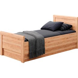 Einzelbett Priess "Arnsberg", braun (artisan eiche), B:108cm L:208cm, Betten, Kinder-Einzelbett Bettgestell, Komfortliegehöhe