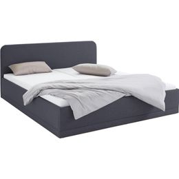 Polsterbett, grau (anthrazit), B:190cm L:210cm, Bezug Bett: wahlweise Microfaser (100% Polyester), Strukturstoff (77% Polyester, 23% Viskose) oder Kunstleder;Bonnell-Federkernmatratze: Mischgewebe (51% Polyprophlen, 39% Polyester, 10% Baumwolle);Kaltschaummatratze: Frottee (100% Polyester), Bezug abnehm- und waschbar bis 60C, Westfalia Schlafkomfort, Betten, inkl. Bettkasten bei Ausführung mit Mat