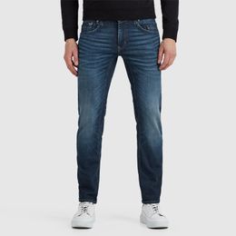 PME-Legend Straight-Jeans PME LEGEND "Commander 3.0" Gr. 34, Länge 36, blau (tiefblau finish), Herren, Denim/Jeans, Obermaterial: 97% Baumwolle, 3% Elasthan, Jeans