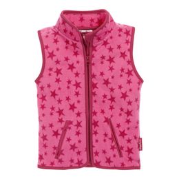Playshoes Weste 'Sterne' Jungen Gr&ouml;&szlig;e 74 pink / dunkelpink