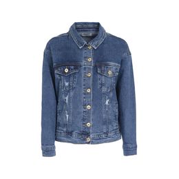 Influencer Jacke Damen Gr&ouml;&szlig;e L blue denim