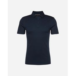 Michael Kors Poloshirt im Flammgarn-Design Herren Gr&ouml;&szlig;e S nachtblau