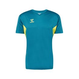 Hummel Funktionsshirt 'Authentic' Herren Gr&ouml;&szlig;e L cyanblau / grau / schilf / schwarz