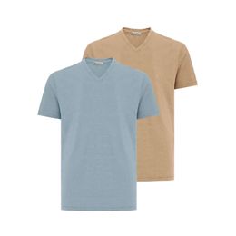 Dandalo Shirt Herren Gr&ouml;&szlig;e XL blau / braun