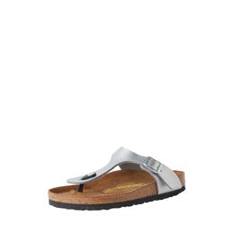 Birkenstock Zehentrenner 'Gizeh' Herren Gr&ouml;&szlig;e 38 silber