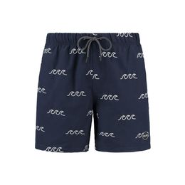Shiwi Badeshorts 'Waves' Herren Gr&ouml;&szlig;e XXL navy / wei&szlig;
