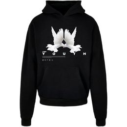 Lost Youth Sweatshirt 'Dove' Herren Gr&ouml;&szlig;e S pastellrot / schwarz / wei&szlig;