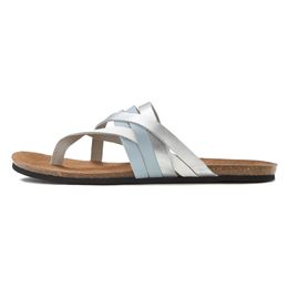 Lascana T-Bar Sandals female size 41 Light blue / Silver / White