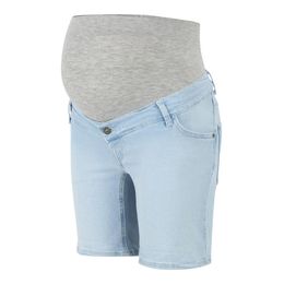 Love2wait Umstand Shorts Damen Gr&ouml;&szlig;e 32 hellblau / graumeliert