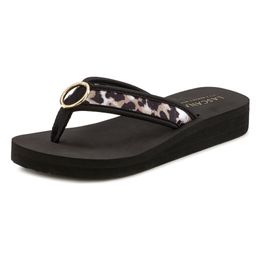 Lascana T-Bar Sandals female size 37 Beige / Black