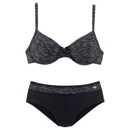 Kangaroos Bikini Damen Gr&ouml;&szlig;e L grau / schwarz