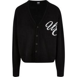 Urban Classics Strickjacke Herren Gr&ouml;&szlig;e M schwarz / wei&szlig;