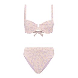 Shiwi Bikini 'DAISY' Damen Gr&ouml;&szlig;e M pastelllila / orange / wei&szlig;