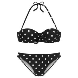 Lascana Bikini Damen Gr&ouml;&szlig;e S schwarz / wei&szlig;