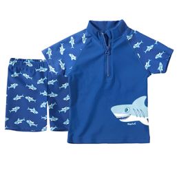 Playshoes Schwimmanzug Jungen Gr&ouml;&szlig;e 122/128 blau
