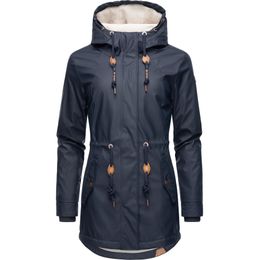 Ragwear Funktionsjacke 'Monadis Rainy' Damen Gr&ouml;&szlig;e M navy / braun / wei&szlig;