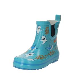 Beck Gummistiefe 'Little Sharks' Jungen Gr&ouml;&szlig;e 27 blau / azur / rostbraun / hellgrau