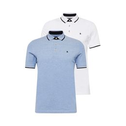 Jack & Jones Jack & Jones Poloshirt 'JJEPaulos' Herren Gr&ouml;&szlig;e XL blau / schwarz / wei&szlig;