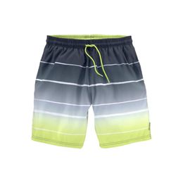 Bench Boardshorts Herren Gr&ouml;&szlig;e S limone / anthrazit / kiwi / wei&szlig;