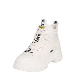 Buffalo Lace-Up Ankle Boots 'Aspha' female size 35 Yellow / Black / White / Off white