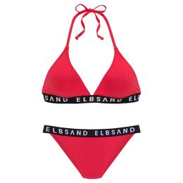 ELBSAND Bikini Damen Gr&ouml;&szlig;e XXS rot / schwarz / wei&szlig;