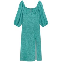 Pull&Bear Pull&bear Kleid Damen Gr&ouml;&szlig;e 38 hellgrau / smaragd Winterkleid