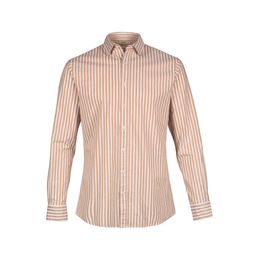 Shiwi Button Up Shirt 'Orlando' male size XL Cognac / White