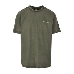 Urban Classics Shirt male size L Khaki / White
