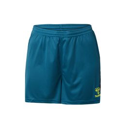Hummel Sportshorts 'Authentic' Damen Gr&ouml;&szlig;e XXL zitrone / petrol / schwarz / offwhite